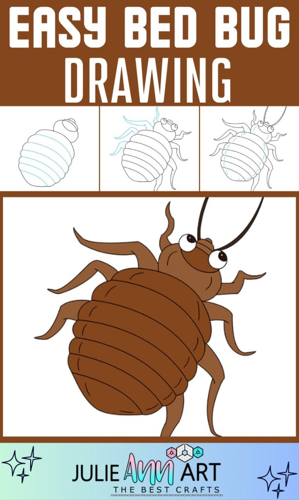 25 Easy Bug Drawing Ideas - How To Draw Bug - The Julie Art