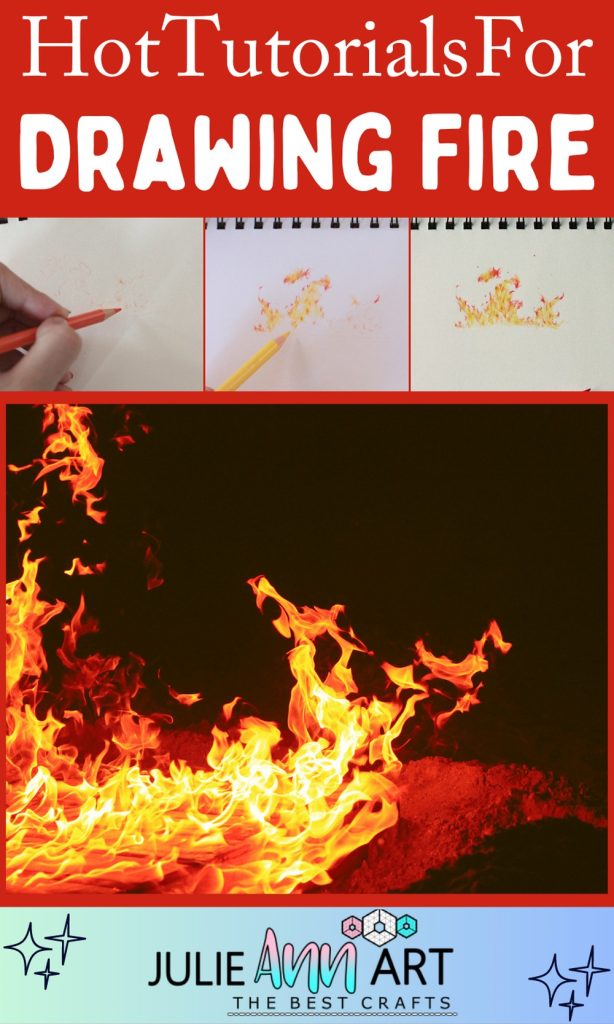 11 Easy Fire Drawing Ideas - How To Draw Fire - The Julie Art