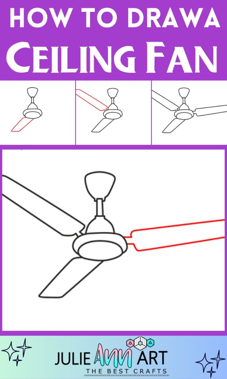 10 Easy Fan Drawings With Step by Step Guides - The Julie Art