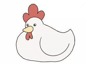 18 Easy Chicken Drawing Ideas - How To Draw Hen - The Julie Art