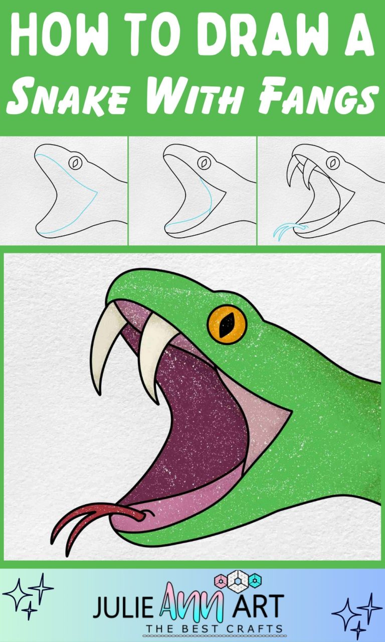 26 Easy Snake Drawing Ideas For Reptile Lovers - The Julie Art