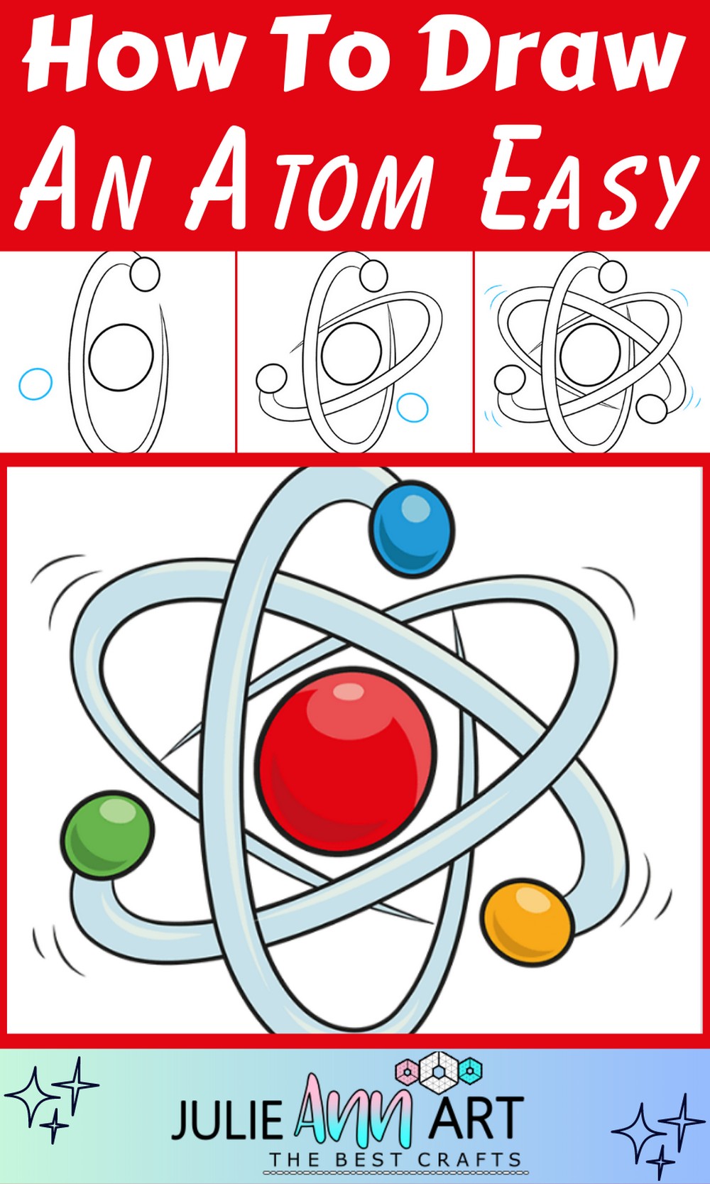7 Easy Atom Drawing Ideas With Step By Step Guides