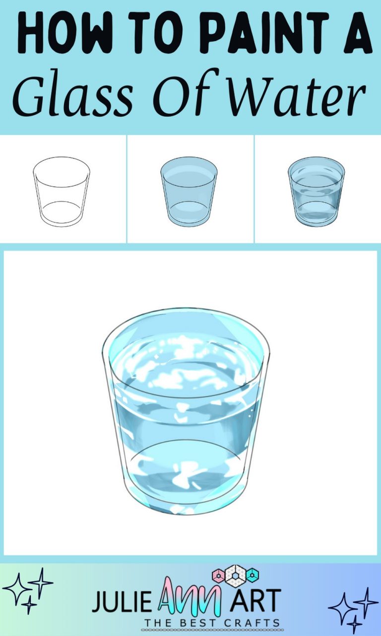 13 Easy Glass Drawing Ideas - How To Draw Glass - The Julie Art