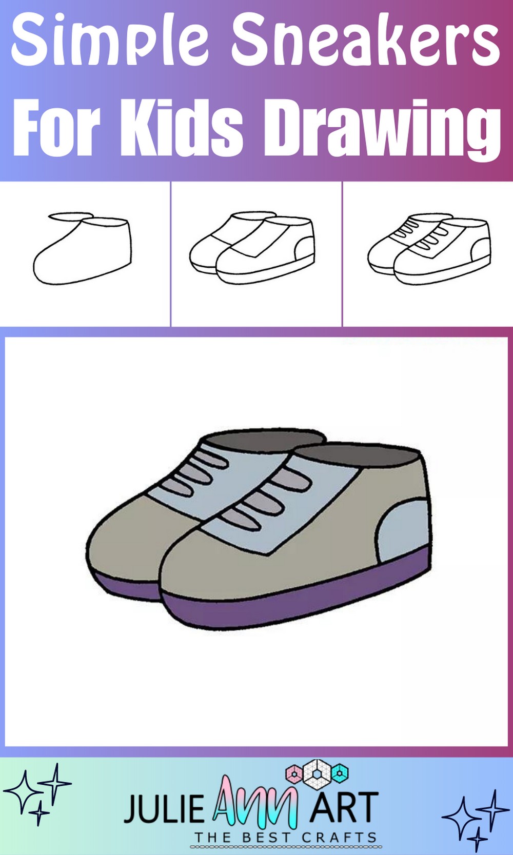 10 Easy Shoe Drawing Ideas For Kids To Try - The Julie Art
