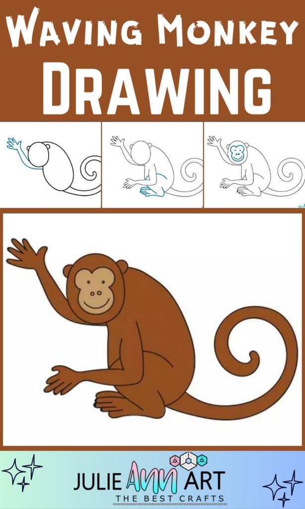 29 Easy Monkey Drawing Ideas - How To Draw Monkey - The Julie Art