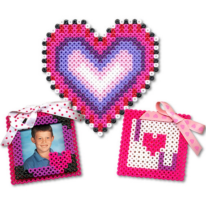 14 Valentine Perler Bead Patterns To Spread Love Around - The Julie Art
