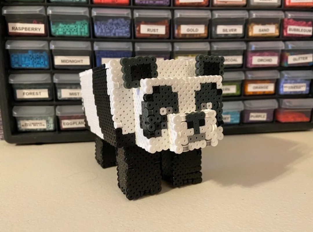 11 Easy Panda Perler Beads Patterns For Cute Artworks - The Julie Art
