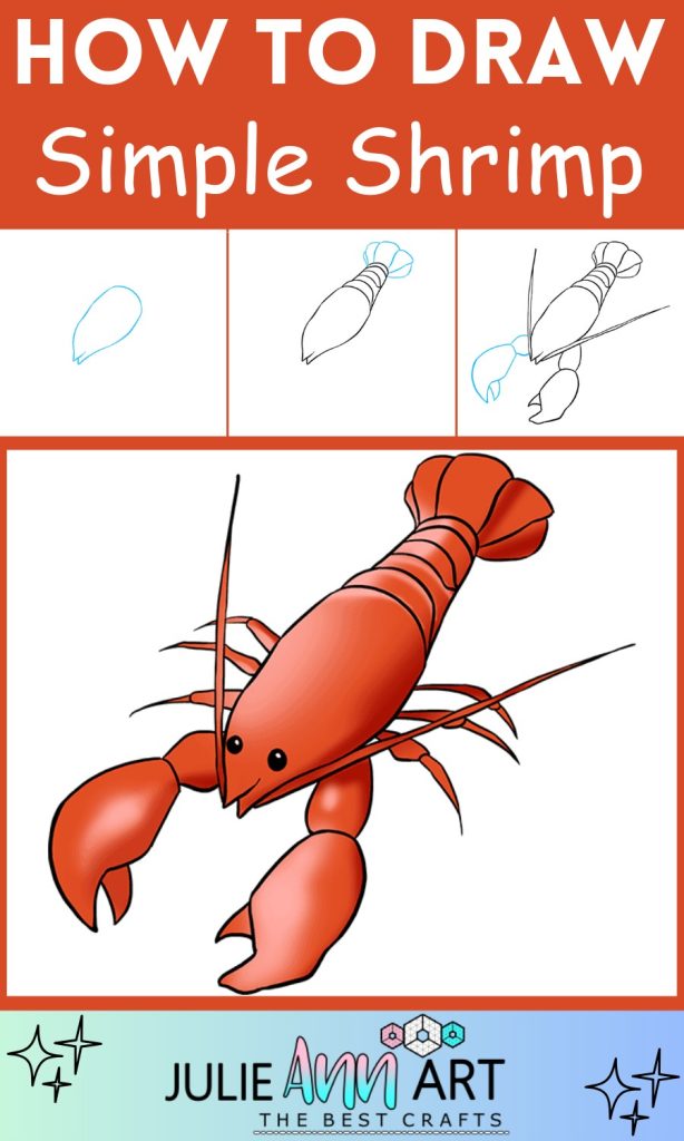 15 Shrimp Drawing Ideas For Marine Lovers - The Julie Art