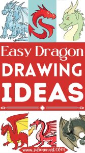 12 Easy Dragon Drawing Ideas For Throwing Heat Out - The Julie Art