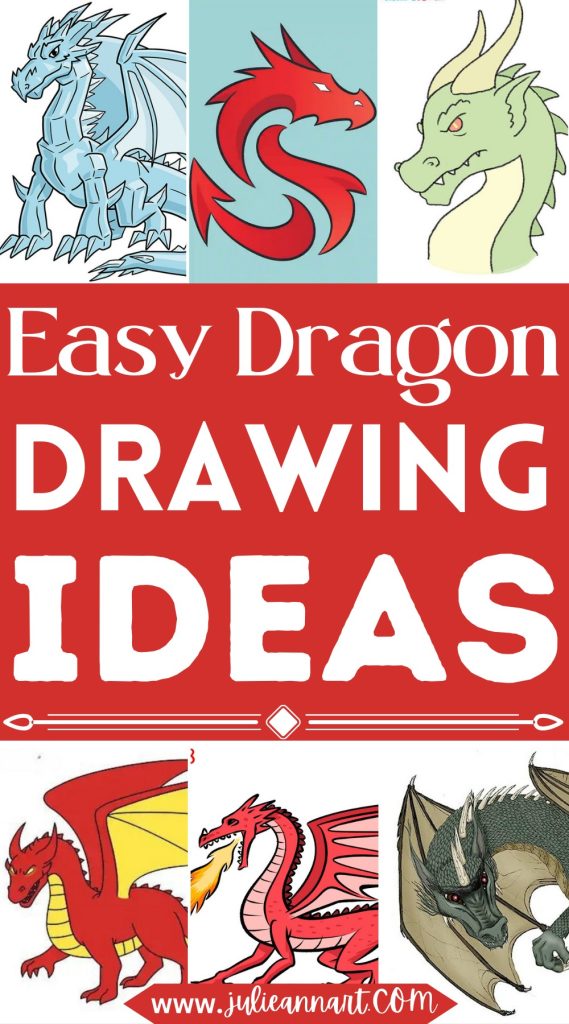12 Easy Dragon Drawing Ideas For Throwing Heat Out - The Julie Art