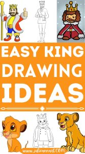 10 Easy King Drawing Ideas For Kids - The Julie Art