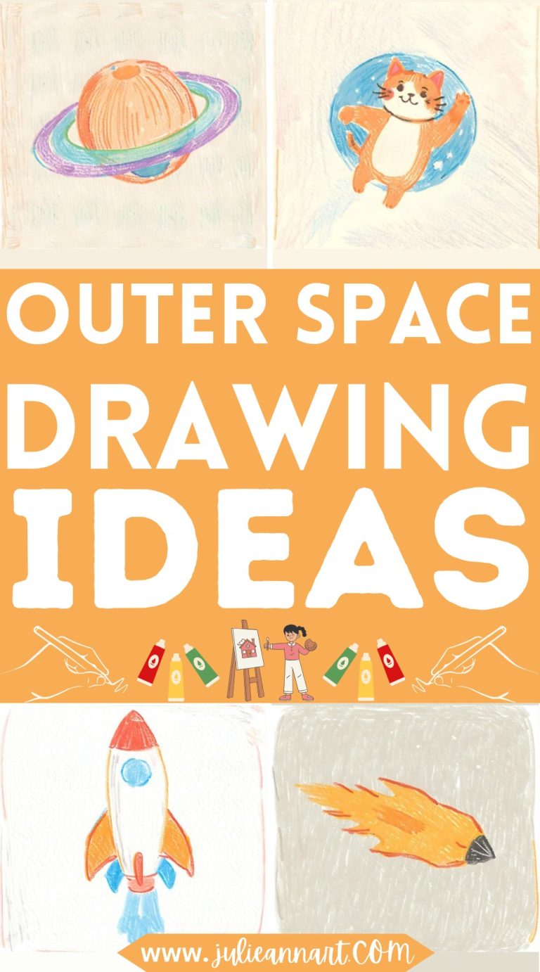 10 Outer Space Drawing Ideas For Little Astronomers - The Julie Art