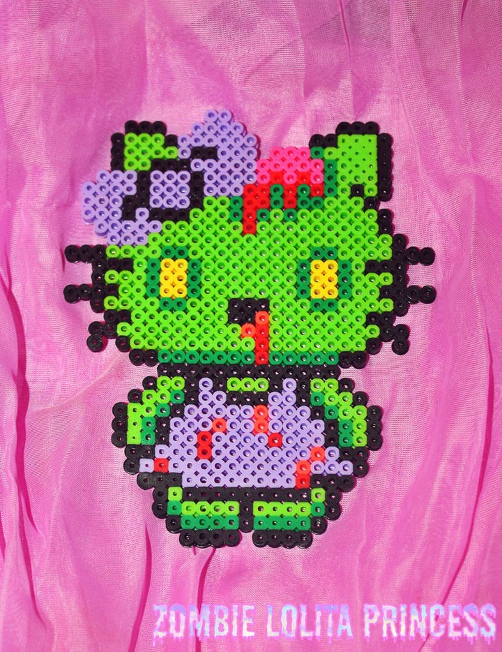 8 Hello Kitty Perler Beads Patterns For Kiddos - The Julie Art