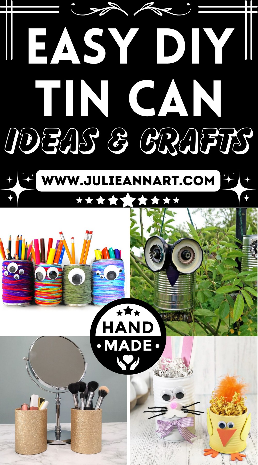 10 Simple DIY Tin Can Crafts - The Julie Art