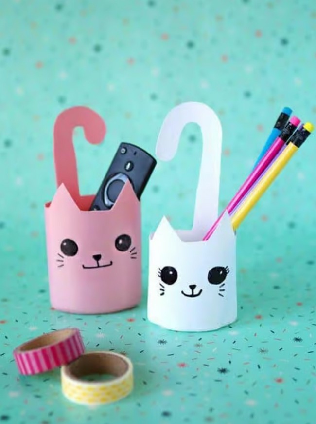 15 DIY Cat Craft Ideas Made Of Different Materials Easily Found - The ...