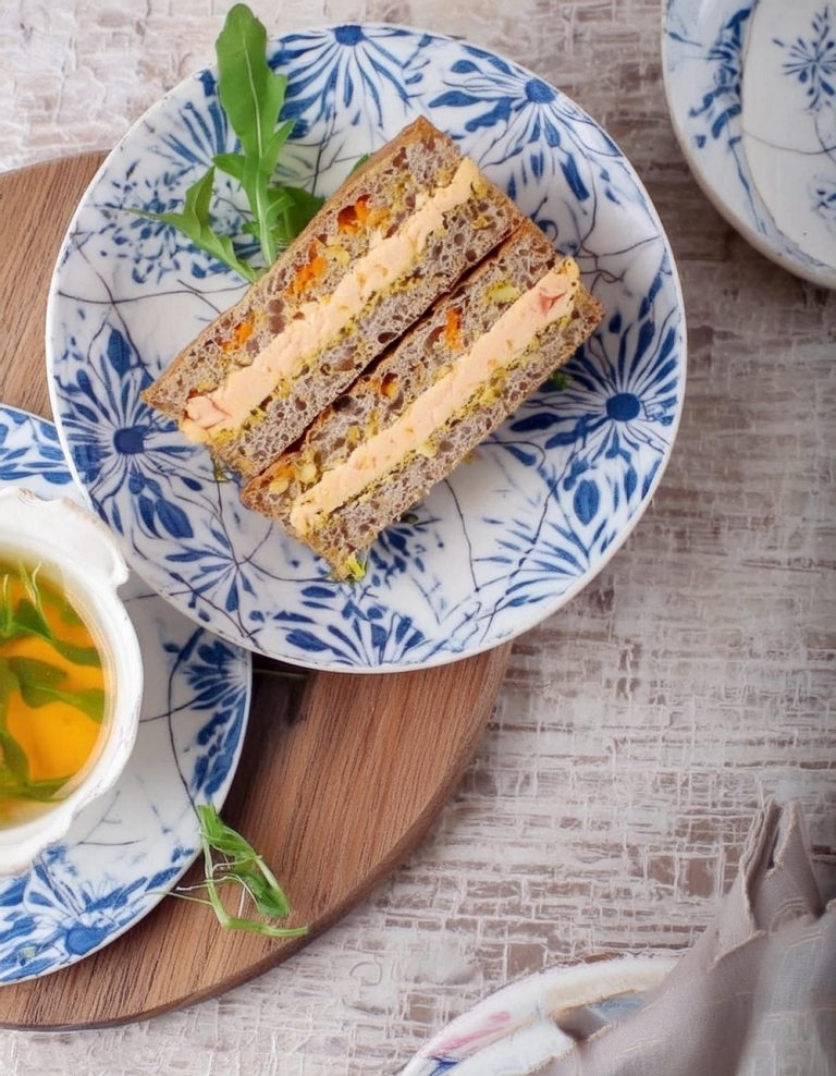 Cheese Savoury Afternoon Tea Sandwiches Recipe - The Julie Art