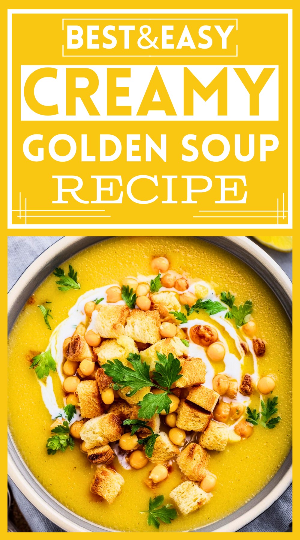 Creamy Golden Soup Recipe - Ready In 25 Minutes - The Julie Art