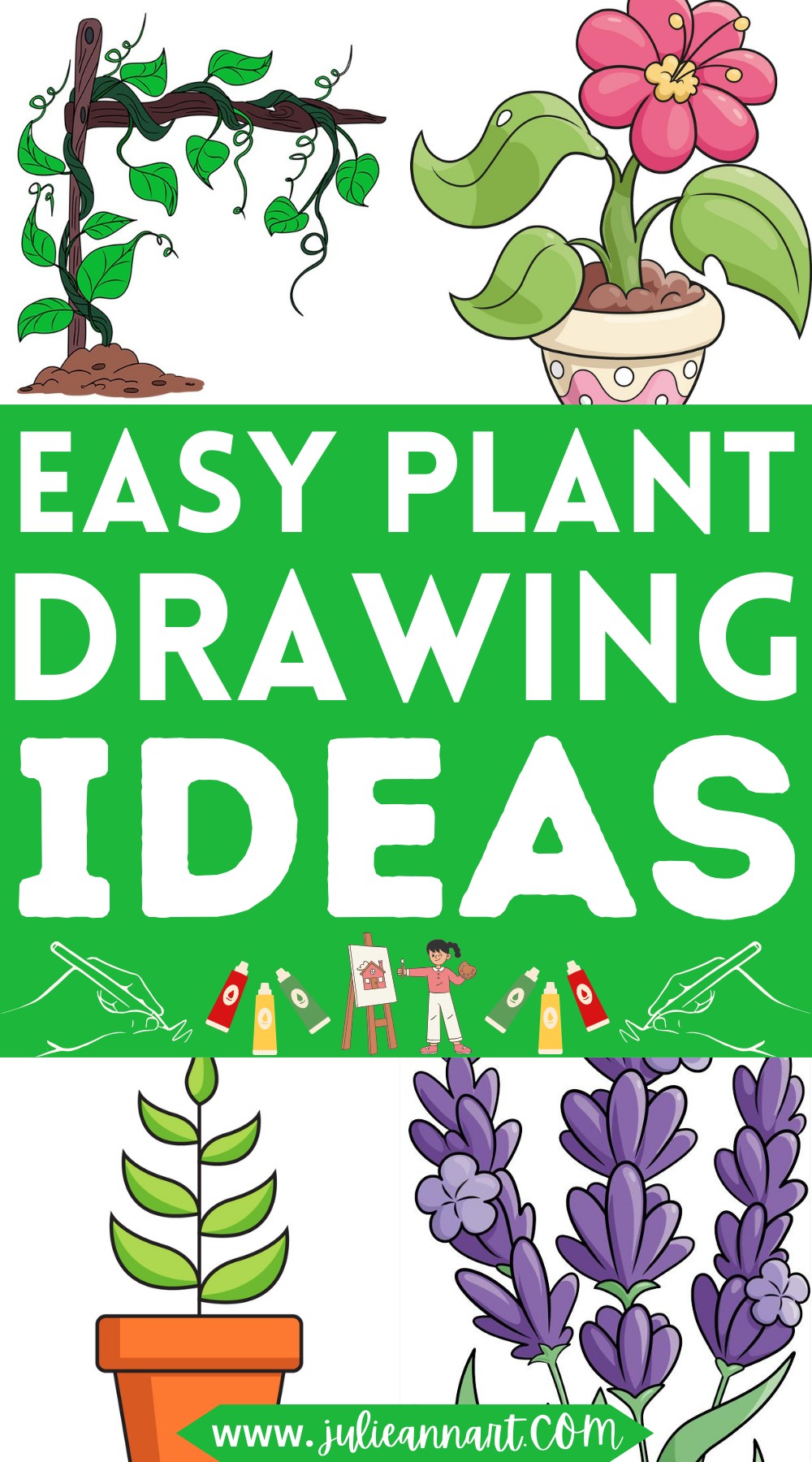 22 Easy Plant Drawing Ideas With The Best Video Guides