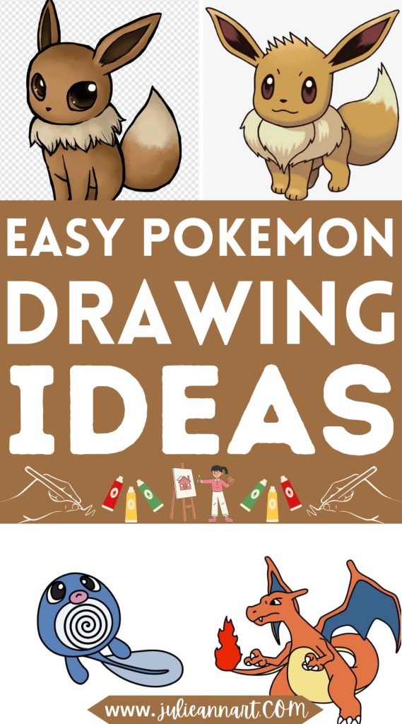 20 Easy Pokemon Drawing Ideas For Anime Fans - The Julie Art