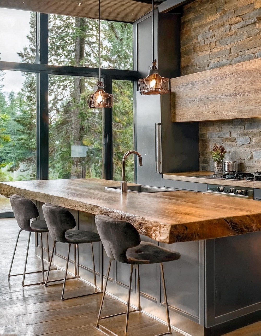 10 Unique Farm House Style Rustic Kitchen Ideas - The Julie Art