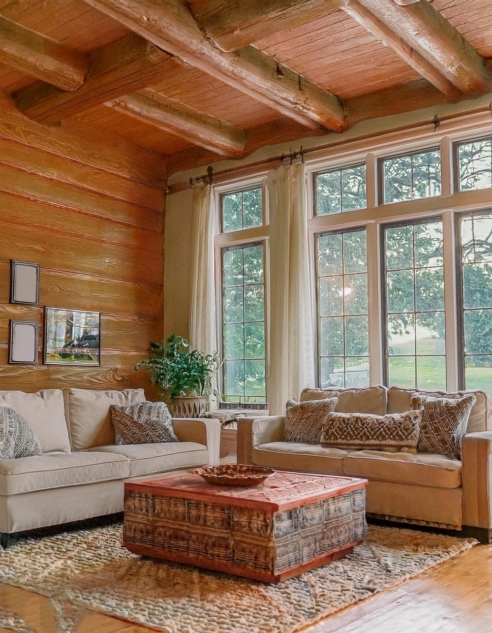 10 Wood Inspired Rustic Living Room Ideas - The Julie Art