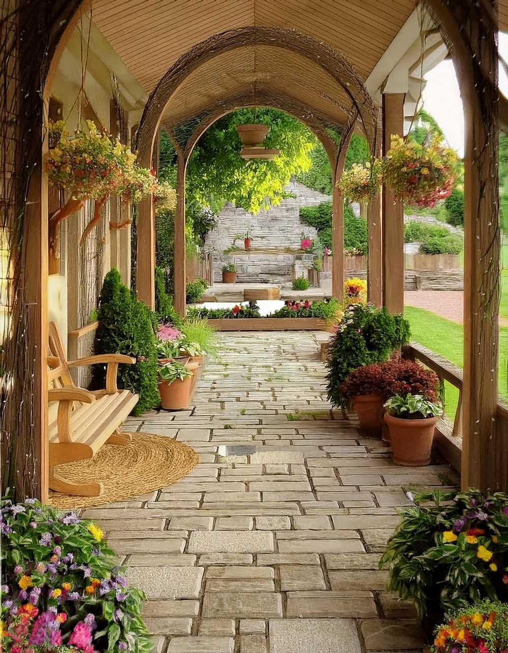 10 Long Front Porch Decorating & Stylization Ideas - The Julie Art