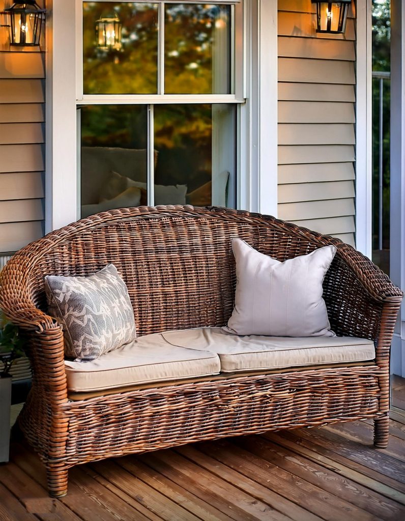 10 Super Stylized Front Porch Seating Decor Ideas - The Julie Art