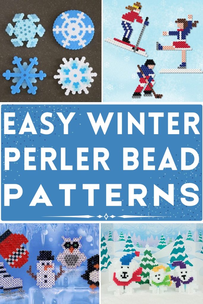 10 Easy Winter Perler Bead Patterns - The Julie Art
