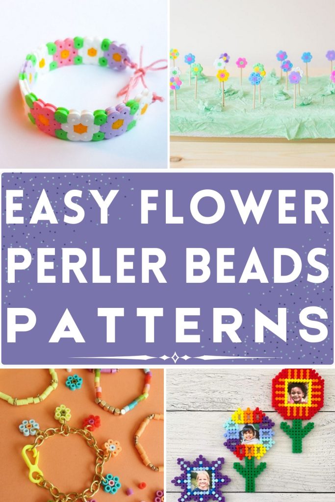 11 Easy Flower Perler Beads Patterns - The Julie Art