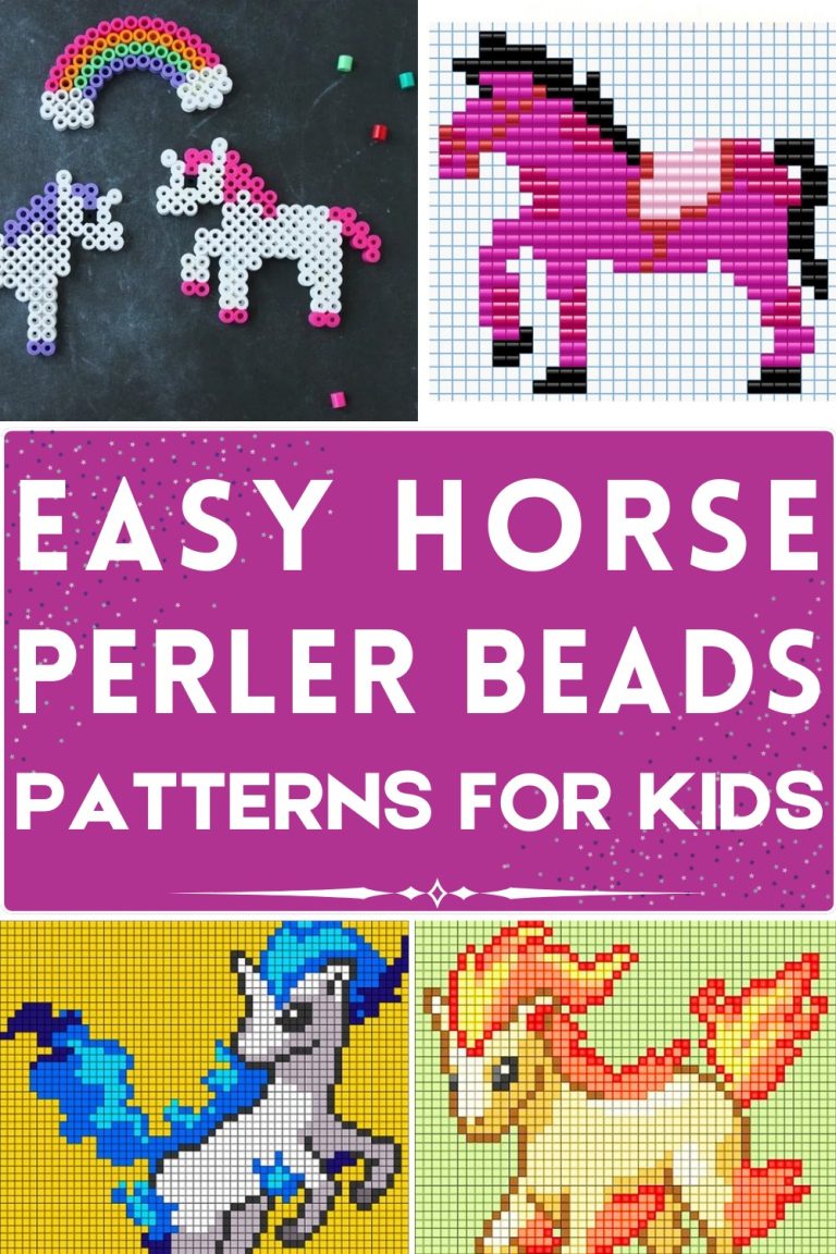 11 Easy Horse Perler Bead Patterns For Kids - The Julie Art