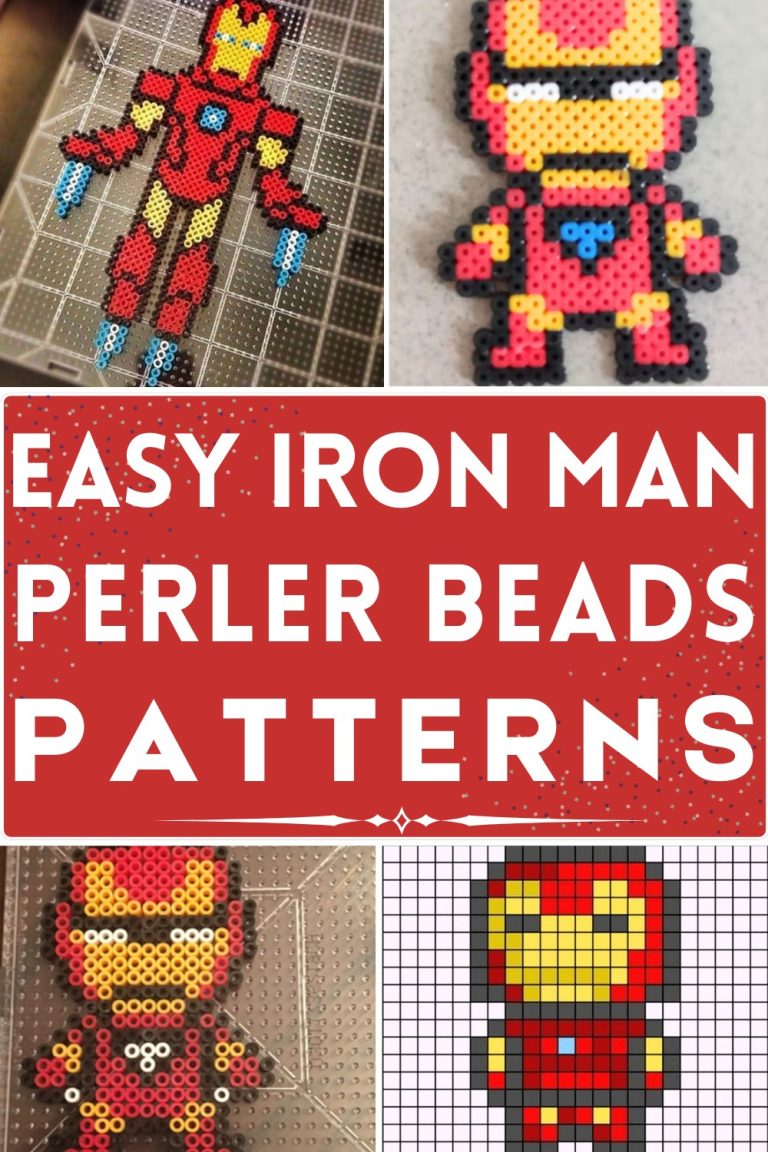 12 Easy Iron Man Perler Beads Patterns - The Julie Art