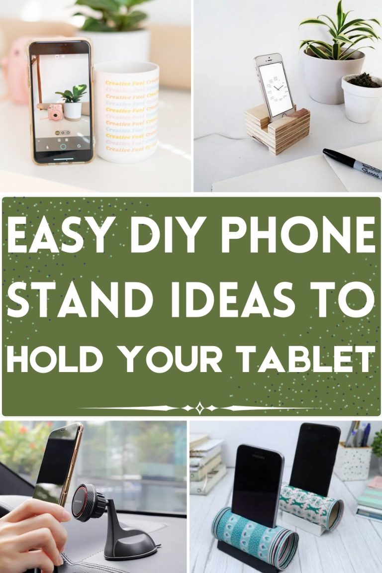 20 DIY Phone Stand Ideas To Hold Your Tablet - The Julie Art